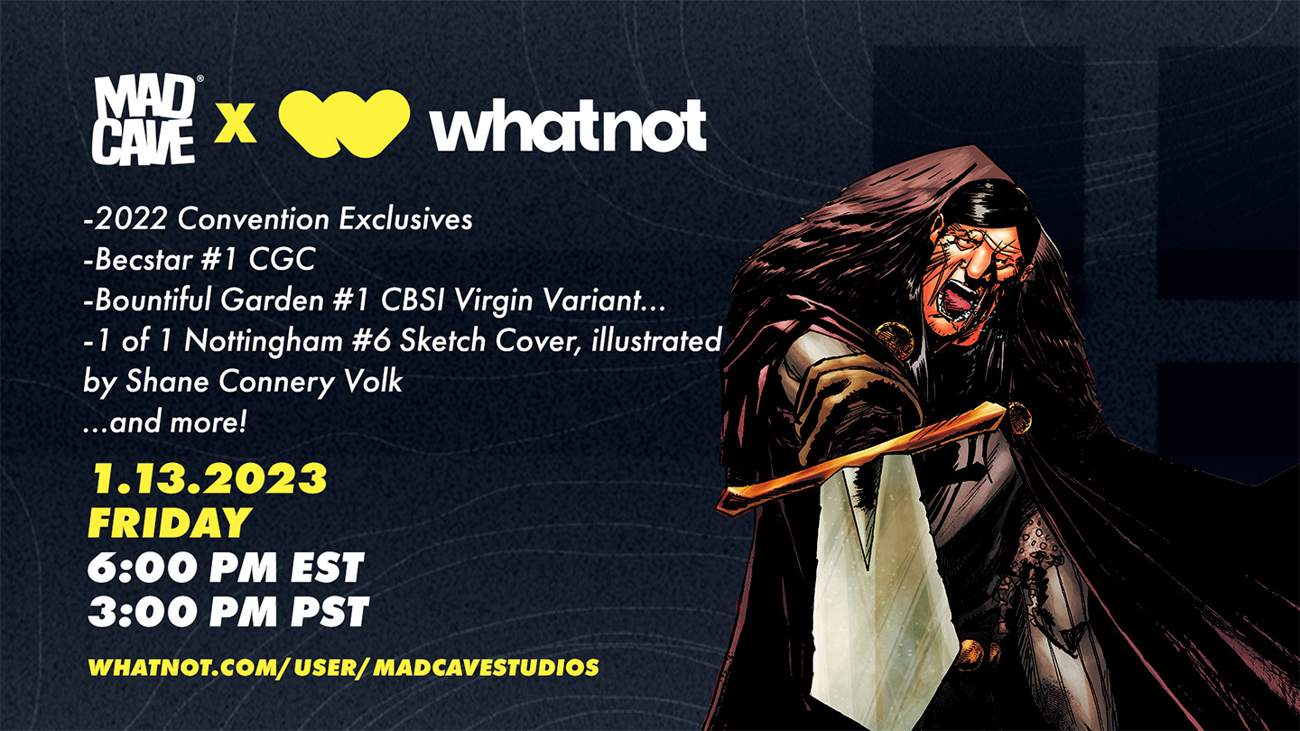 New Year Means New Comics on Whatnot! - Mad Cave Studios